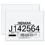 Temp Tag Paper CA, NV, WA, MN, IN, AZ